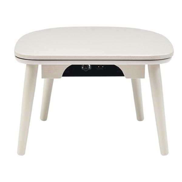 ユアサプライムス ちいさなこたつ「マカロ」 マカロ545F(WW) ホワイトウォッシュ・今まで置けなかったお部屋・スペースにこたつが置ける・床座りで使いやすい、高さ33cm・シングルサイズの毛布やブランケットをこたつ布団として使える