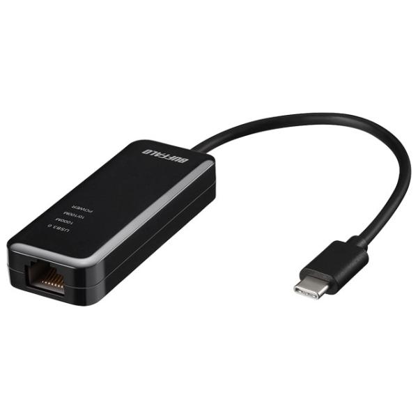 【発売日：2024年02月05日】バッファロー（Buffalo） LANアダプター　USB Type-C対応モデル　LUA5-U3-CGTEシリーズ LUA5-U3-CGTE-BK ブラック【数量限定・未開封店頭在庫】・LANポートのない機...