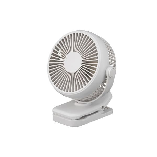 【発売日：2025年05月01日】小泉 クリップファン KFF-1157/W ホワイト【数量限定・未開封店頭在庫】・クリップ付きのＵＳＢ充電式ファン・クリップではさんでも、置いても使用可能・風量調節３段階、羽径約１１ｃｍの大きめタイプ
