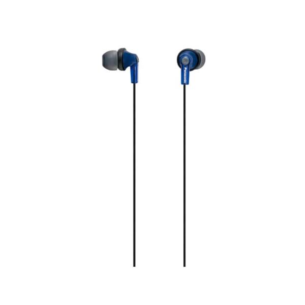 Panasonic（パナソニック） インサイドホン RP-HJE150-A ブルー・装着感と気密性を高める楕円形状ポートを採用・3サイズのイヤーピース・からみ防止スライダー