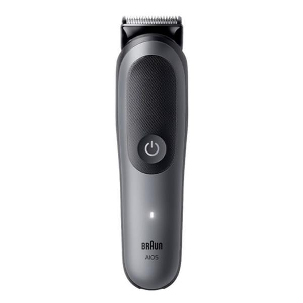 BRAUN（ブラウン） マルチグルーマー（充電式） MGK5560 ムーンストーングレー/ マット・全身対応モデル ・防水グリップ×お風呂ぞり、丸ごと水洗い対応・最大約120分の稼働時間