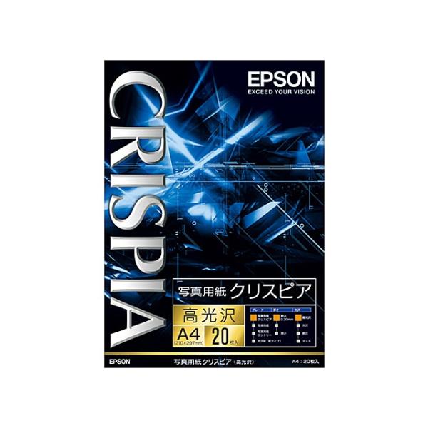 【発売日：2009年07月23日】EPSON（エプソン） 写真用紙クリスピア＜高光沢＞ KA420SCKR A4サイズ（210×297mm）/ 20枚入・美しい光沢感と透明感あふれる白さ、重厚な質感を実現した、次世代写真用紙！・空気感まで伝...