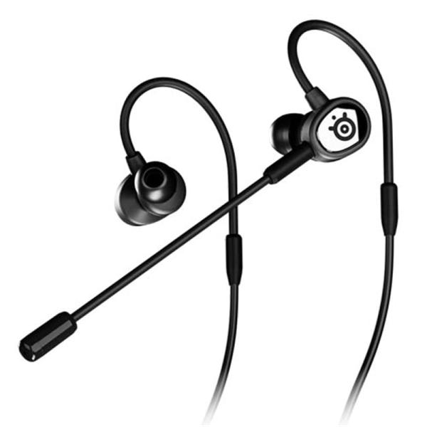 SteelSeries（スティールシリーズ） Tusq　インイヤーモバイル用ゲーミングヘッドセット 61650 ・デュアルマイクロフォンシステムを搭載、着脱可能なブームマイクでクリアな音声チャットとゲーミングオーディオを実現・サイズが3種類...