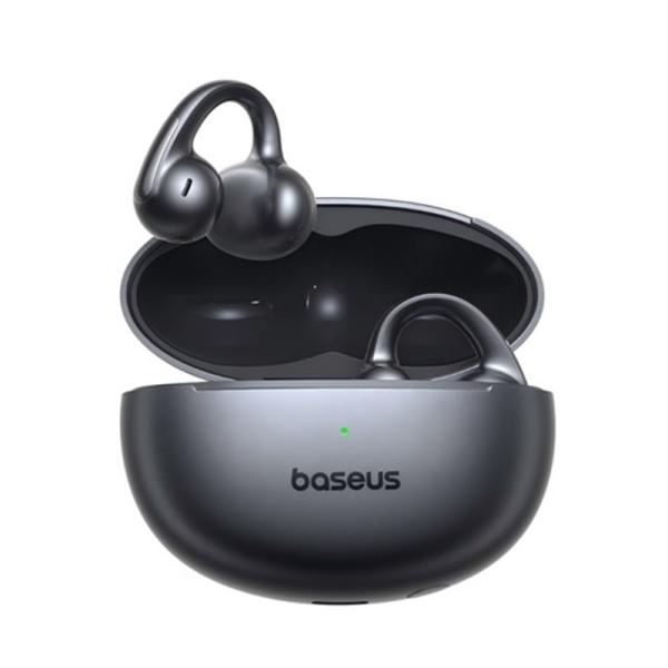 Baseus（ベースアス） イヤーカフ型 完全ワイヤレスイヤホン　Bowie MC1 Pro MC1 PRO-K コズミックブラック・耳を塞がない、だから快適、なのに高音質。・イヤーカフ型完全ワイヤレスイヤホン・片耳わずか5g、軽さと快適さを両立