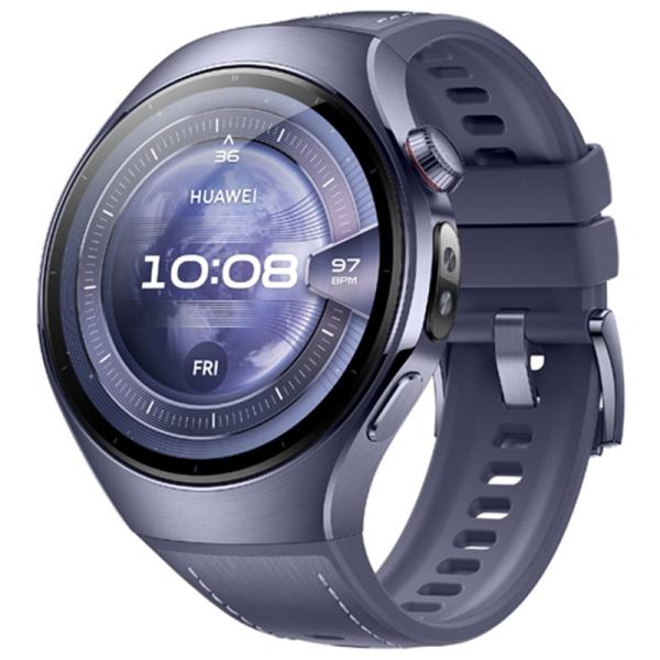 【発売日：2025年06月03日】HUAWEI（ファーウェイ） スマートウォッチ　HUAWEI WATCH 5 46mm HUAWEI WATCH 5/Purple(Rates-L39L) パープル・曲面サファイアガラス＆航空宇宙グレードの...