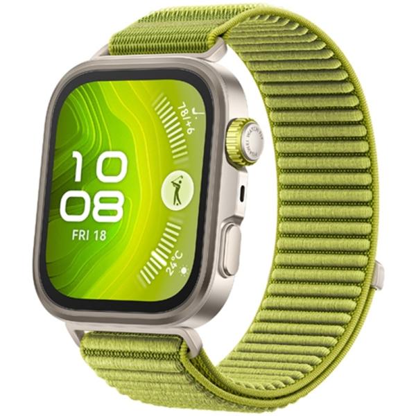 【発売日：2025年06月03日】HUAWEI（ファーウェイ） スマートウォッチ　HUAWEI WATCH FIT 4 Pro HUAWEI WATCH FIT 4 Pro/Green(SYA-B29) グリーン・サファイアガラス＆チタニウ...