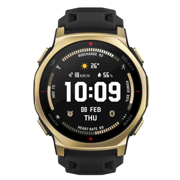 【発売日：2025年11月28日】Amazfit（アマズフィット） スマートウォッチ　T-Rex 3 Pro 44mm SP170079-C238 ブラックゴールド納期目安：2月上旬以降（1/9現在）・チタンに宿る力、あらゆる道を制覇する。