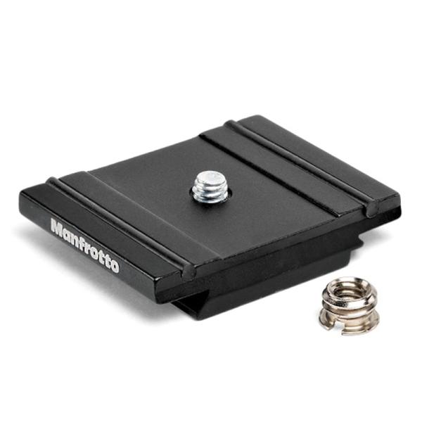 マンフロット プレート 200PL-PRO ・アルミ製・マンフロットRC2、アルカスイス型雲台対応プレート・1/4”ネジと、3/8”に変換する「大小リング」付属