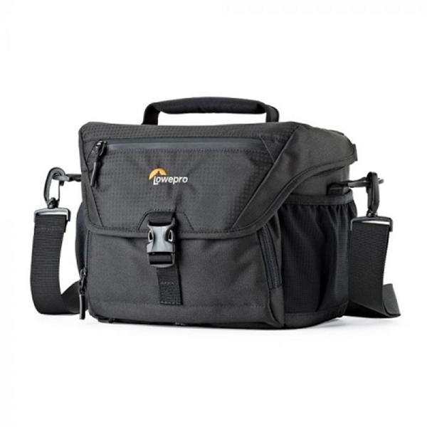 Lowepro ノバ180AW II LP37213-PKK ブラック・ほとんどのデジタル一眼レフカメラやレンズ、メモリーカード、アクセサリー類の収納に適したサイズ・収納例：24-105mmレンズを装着した一眼レフカメラ、予備レンズ3-4本...