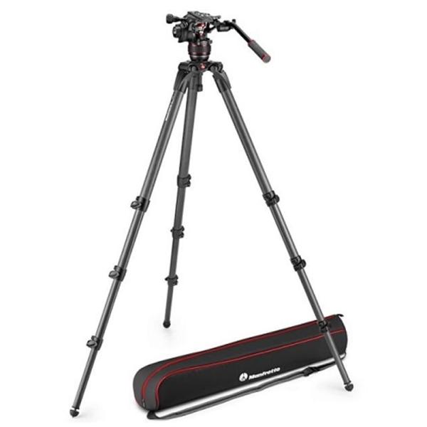 【発売日：2019年12月19日】マンフロット 三脚 MVK608CTALL お取寄せの場合の納期目安：9月以降（3/6現在）・ナイトロテック608ビデオ雲台+536カーボン三脚・無段階カウンターバランスシステム搭載フルードビデオ雲台(0-...