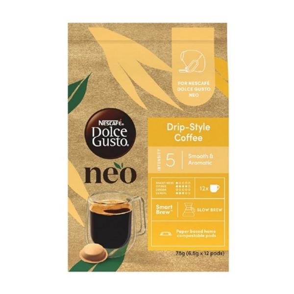 【発売日：2025年09月02日】ネスレ ネスカフェドルチェグストＮＥＯ専用ポッド（アロマブレンド） NEODSA121 ・ネスカフェ ドルチェ グスト ネオ専用・ホームコンポスト可能な“土に還る”紙製コーヒーポッド・ワンタッチでカフェメニ...