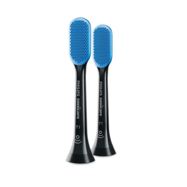 PHILIPS（フィリップス） 替舌磨き（ＲＦＩＤ黒２本） HX8072/11 ブラック・ソニッケアーシリーズ唯一の舌磨きブラシ・ブラシヘッド認識機能対応・2本組
