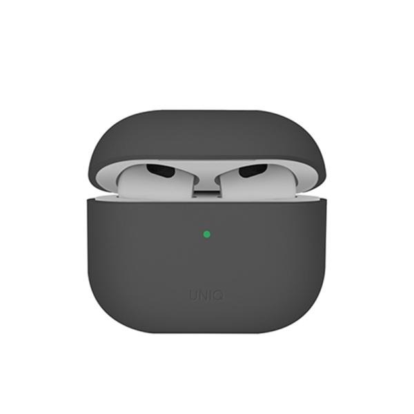UNIQ（ユニーク） AirPods 4用ケース　LINO  AirPods 4 case UNIQ-AIRPODS(2024)-LINOGRY GREY・AirPods 4用ケース・滑らかで心地よい手触り