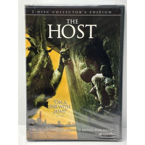 THE HOST 英語版"A KNOCKOUTMONSTER MOVIE.""ONE HELLUVAMONSTER MOVIE."A creature plunges from a bridge into the Han River eme...