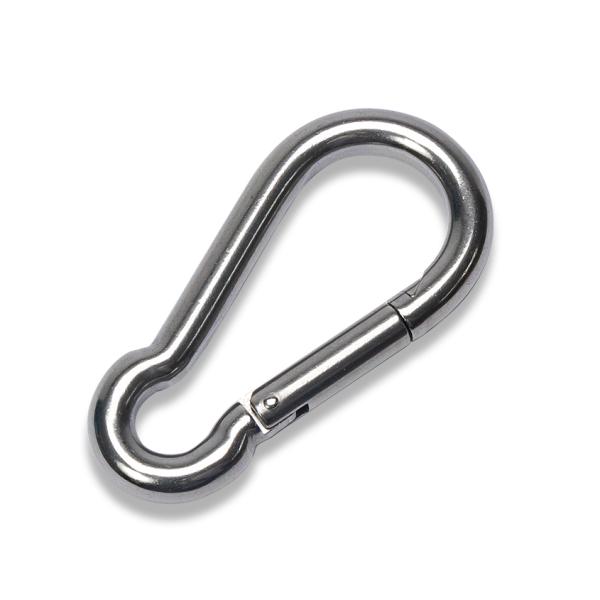 フェンダー取付金具や係留金具に最適な sus316 ステンレス スナップフック 100mm φ10mm です。■14mm ロープに最適な 100mm スプリングフック Mサイズ■腐食に強いSUS316ステンレス　船/ボートの係留やエアフェン...