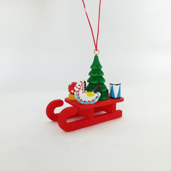 ☆☆ 商品詳細 ☆☆Sled With Toys Ornamentシリーズ:オーナメントサイズ: 5cm x 5.5cmおもちゃとソリのクリスマスオーナメント。材　質:木製原産国:ドイツ (Germany)製造：CHRISTIAN ULBR...