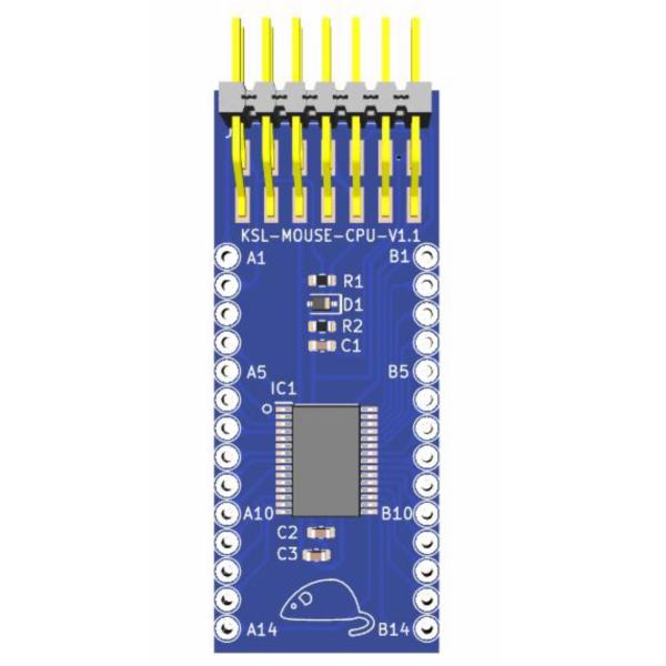 ルネサスRL78/G12シリーズ搭載（KSL-MOUSE-CPU-V1.1）CPUボードCPU型式：R5F102AAASP※使い勝手を追求しシンプルに構成致しました。　RL78/G12シリーズの為、省電力、高性能となっております。　プログラ...
