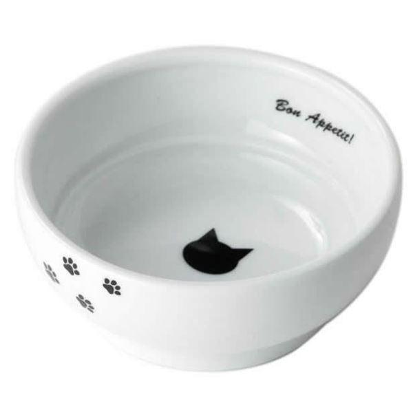 【商品名】 D-culture ハッピーダイニング フードボウル 猫柄 【ペット用品】