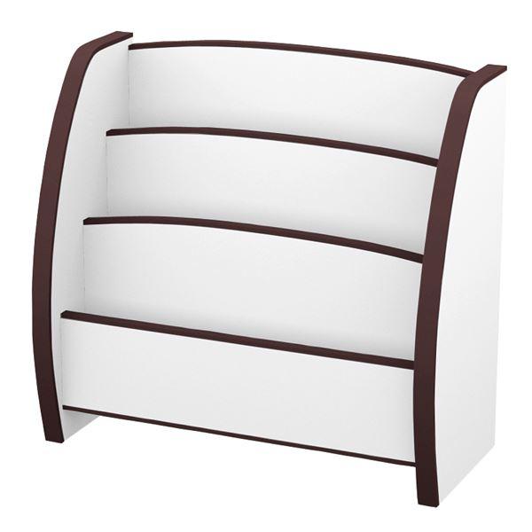 【商品名】 子供用 ブックシェルフ/本棚 【トールタイプ ブラウン】 幅65.3cm 日本製 知育家具 EVAキッズシリーズ えほんたて 【完成品】 【ジャンル・特徴】 知育家具 EVAキッズシリーズ えほんたて 絵本立て ブックシェルフ ...