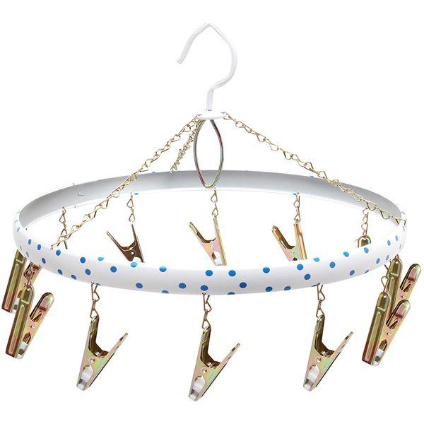 【商品名】 洗濯物干し 洗濯ハンガー 約幅350mm 12ピンチ スチールフレーム ニシダ マルニシリングD 青玉 洗濯用品 ランドリー用品 【ジャンル・特徴】 洗濯物干し 洗濯ハンガー ピンチハンガー 洗濯ピンチ 物干しハンガー 洗濯ばさ...