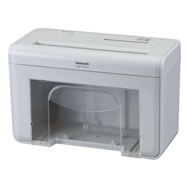 【商品名】 パーソナルシュレッダ クロスカット/デスクトップタイプ ライトグレー NSE-DTC01LG 【ジャンル・特徴】 コンパクトな卓上タイプのクロスカットシュレッダ。 [ NSE-DTC01LG ]