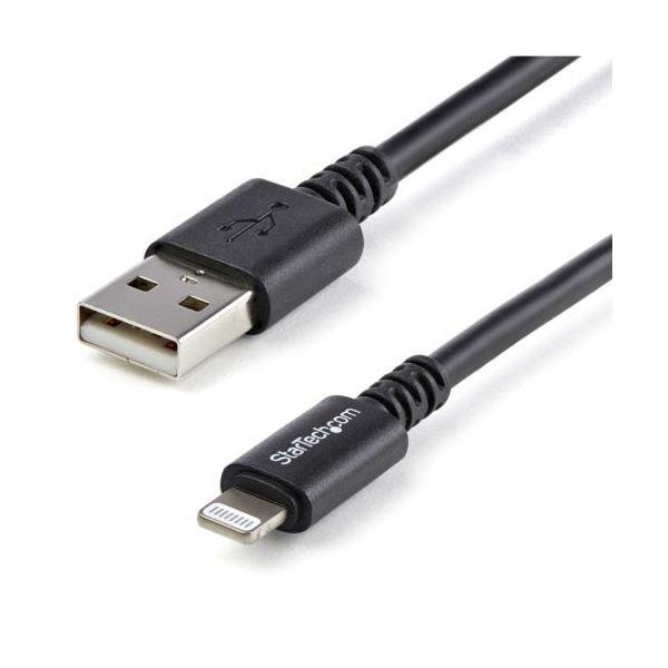 【商品名】 StarTech.com Lightning-USBケーブル 3m 8ピン（オス）-USB A（オス） ブラック USBLT3MB1本
