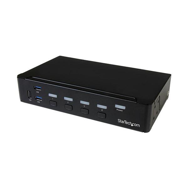 【商品名】 StarTech.com 4ポートDisplayPort対応 KVMスイッチ SV431DPU3A2 1台