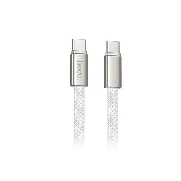 【商品名】 hoco. X125 PD60W フラットUSB-Cケーブル PD60W充電&amp;480Mbps通信対応 しなやかで絡まりにくい ホワイト X125-CC-WH 【ジャンル・特徴】 PD60W充電&amp;480Mbps通信...