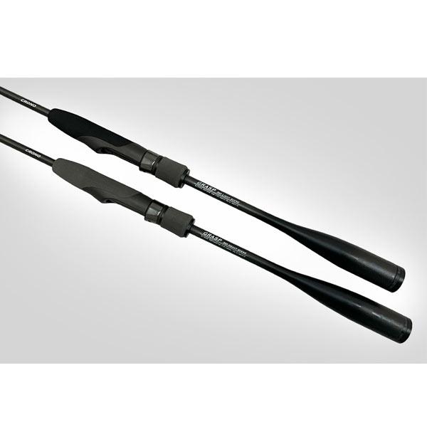 イカを掛けるまでの過程に関して考察。エギを動かす理由や根拠を外的要因から考え、「水圧に負けないブランクによりエギを動かす」というテーマに沿って開発。バットは全モデルが「硬い」と感じるものとなっています。しかし、エギに掛かる水圧、シンカーを背...