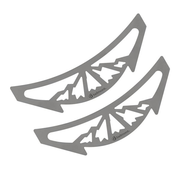 BM-246「焚き火台TABI」専用の薪が載せられるサイドプレートです。本体の剛性を高めるとともに、重い薪を上に載せやすくなります。夜は焚き火の炎が山のシルエットを浮かび上がらせます。本製品は新潟県燕三条地域にある中華鍋の加工場で出た端材を...