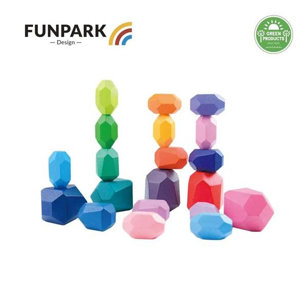 さまざまな形をした石を高く積み上げて競う積み上げバランスゲーム。■品番：78032■内容物L：3.7x（H）5cmx5M：2.5x（H）3.7cmx7S ：2.5x（H）3.8cmx8