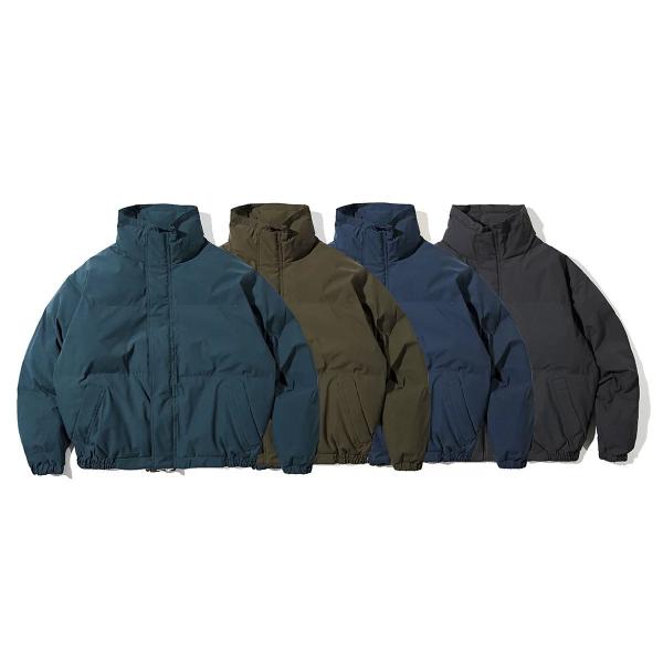 商品情報商品名 LZ STORE x ROPUCHA ワークウェア風トレンド無地スタンドカラー紐付き立ち襟中綿ジャケット 送料無料素材 ポリエステルカラー ネイビー　グレー　オリーブ　ブラウンサイズ 各サイズの寸法については画像のサイズ表に...