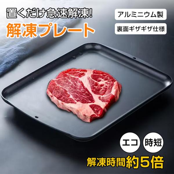 ■食材の解凍におすすめな解凍プレート■置くだけの簡単使用■ガス・電気不要なのでエコ■熱伝導率が高いアルミニウム製■解凍を速くする裏面ギザギザ仕様■自然解凍よりも3〜5倍の速さで時短■洗えるので衛生的■コンパクトで使いやすいA4サイズ【商品内...