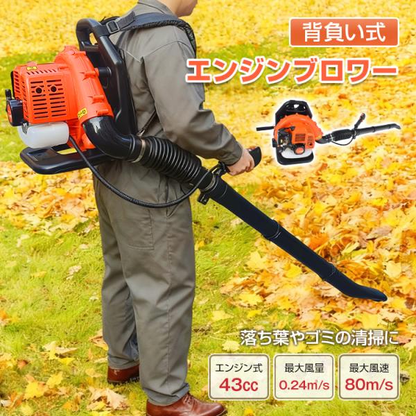 ■ 強力43ccエンジン搭載で落ち葉・ゴミ清掃に最適。■背負い式で快適、ベルトは長さ調整可能。■風速を無段階に調整可能。作業に合わせてパワーをコントロール。■リコイルスターター式で簡単始動。■セーフティレバー付きで安全に作業。【商品内容】：...
