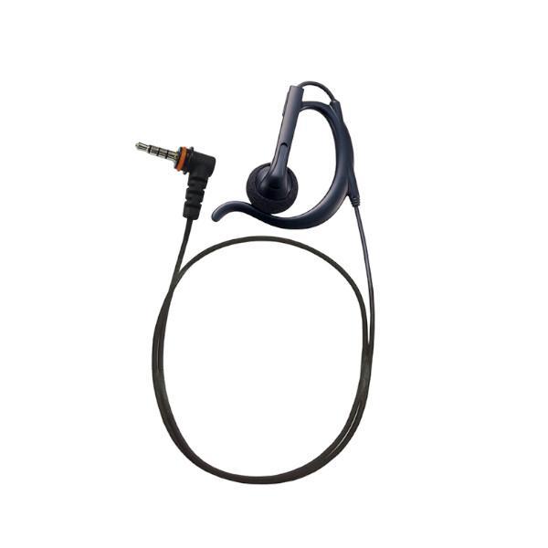 【インボイス対応済】イヤピース（ストレートコード）耳掛け付きオープンエアー型（S）・ケーブル長：約65cm・ケーブル色：黒・プラグ：L型φ3.5mmプラグ