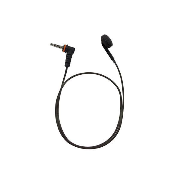 【インボイス対応済】イヤピース（ストレートコード）インイヤーオープン型・ケーブル長：約65cm・ケーブル色：黒・プラグ：L型φ3.5mmプラグ