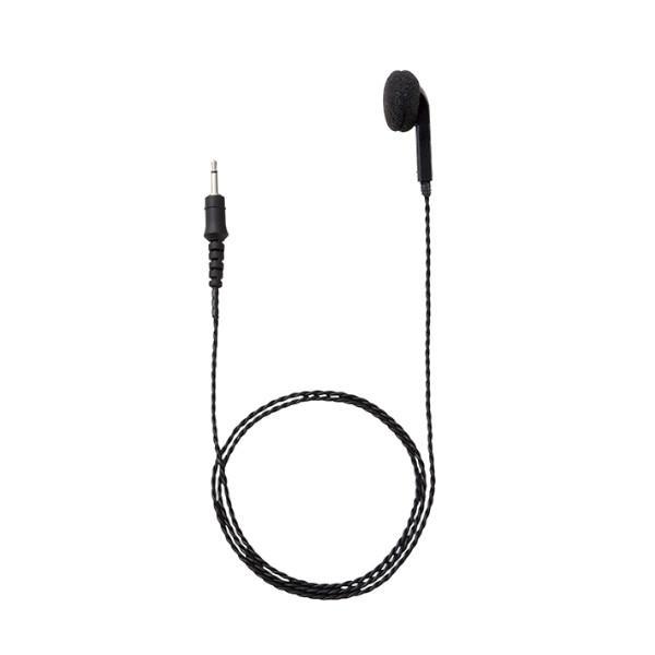 【インボイス対応済】タイピンマイク(SMJ5001-L3.5)用イヤピース（より対線ケーブル）インイヤー オープン型・ケーブル長：約50cm・ケーブル色：黒・プラグ：φ2.5mmプラグ