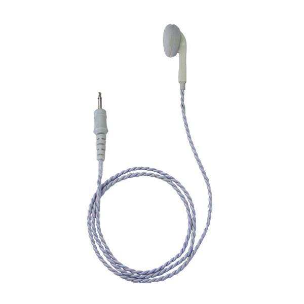 【インボイス対応済】タイピンマイク(SMJ5001-L3.5)用イヤピース（より対線ケーブル）インイヤー オープン型・ケーブル長：約50cm・ケーブル色：グレー・プラグ：φ2.5mmプラグ