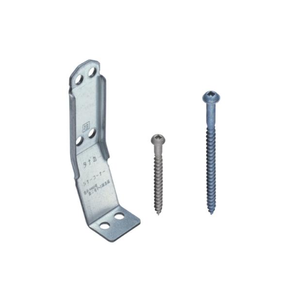 用途・特長柱と横架材の接合に使用します。(1)羽子板ボルトやホールダウン金物10kN用の取り付けが必要な柱頭・柱脚の接合に使用できます。(2)100mmのビスを横架材側に2本、65mmのビスを柱側に4本打つだけなので、施工の効率化が図れます...