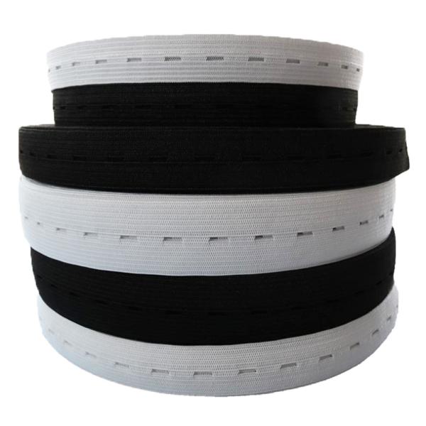 【発売日：2021年04月20日】ボタンホール(大きさ約8mm)平ゴム　3Mカット 15mm巾　サイズ調整可能ウエストゴム　裁縫　手芸用品　手芸材料　趣味　服飾子供のズボンやマタニティーウェアに最適