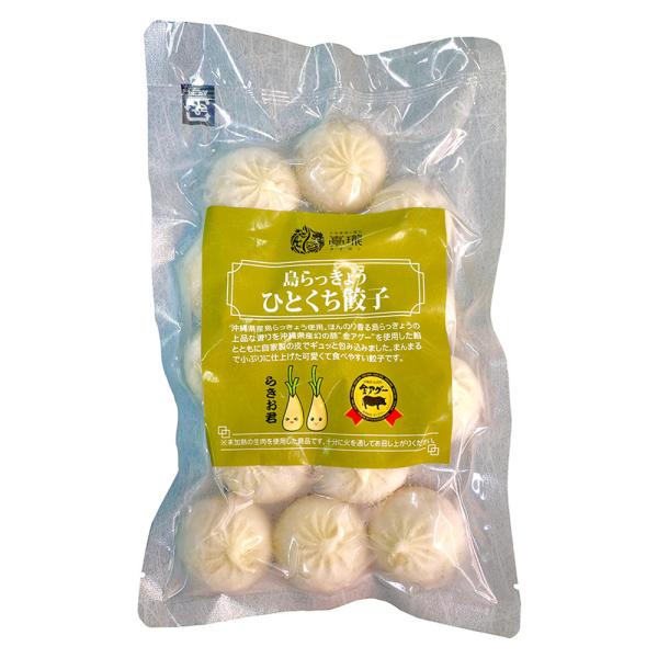 商品名：島らっきょう ひとくち餃子 16個入り内容量：320ｇ(16個入り)賞味期限：製造日より300日保存方法：冷凍保存(-18℃以下)販売元：くば笠屋（クバガサヤ/くばがさや）