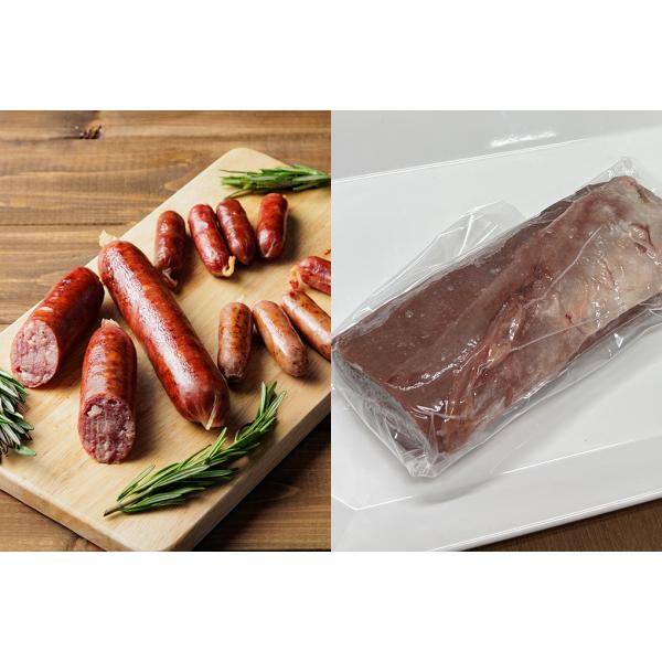 みなみの定番商品「みなみの猪フランク・ソーセージセット」に新商品「鹿肉ブロック300g」をプラスしたお得なセットです。【セット内容】・ワイルドフランク2本入・あらびきワイルドソーセージ160g・ぴりからワイルドソーセージ160g・ワイルドソ...