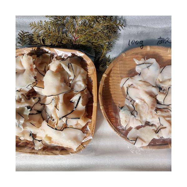 【発売日：2024年05月01日】ナガス鯨、イワシ鯨の畝を、塩漬しスライスし100ｇ・300ｇそれぞれ真空包装し冷凍保存してあります。