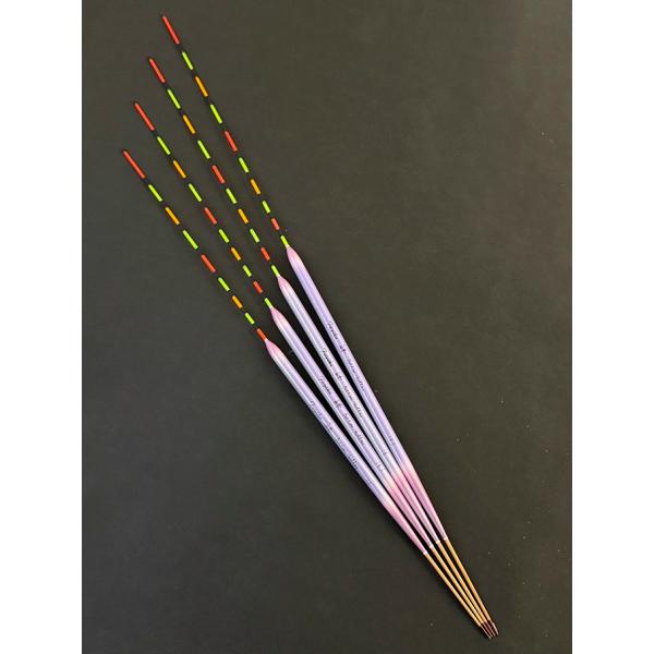 「BOTTOM HOLLOW」上から下まで力強いボディの太さが映えます。羽根の４枚合わせのボディが綺麗に仕上がっており、元径１．８mmから先端１．４m mのテーパー太パイプトップ！何よりも、見やすいトップです！大型を狙う重量級の釣りでも見劣...