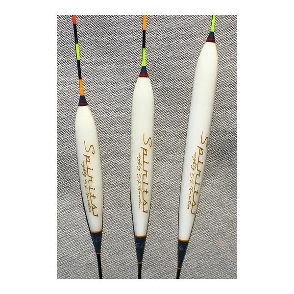 知る人ぞ知るヘラ浮子、再生産と再販売が始まりました。マイティ　スピリタス　１ チョウチン抜きセット　４、５、６番です。今までにない、トンがったヘラ浮子で、羽根２枚合わせの５.８mm径ボディに、０.６mm径のPCムクトップをつけました。激渋、...