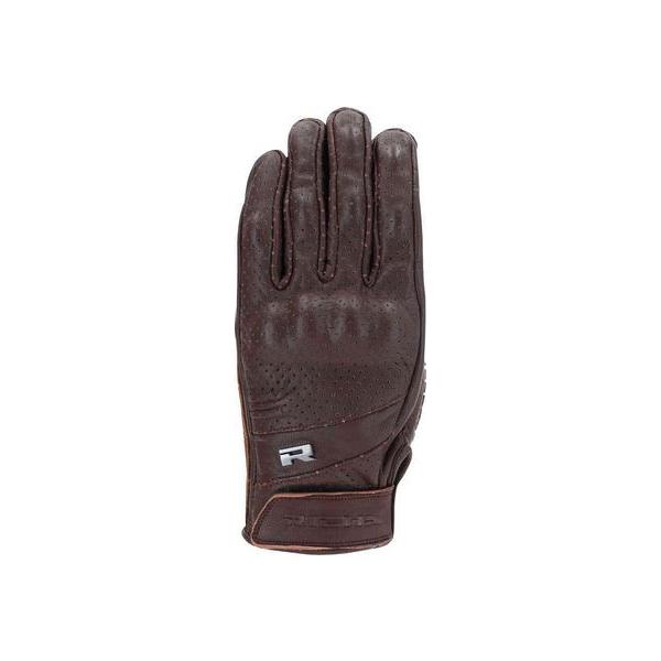 Richa Custom 2 穴あきオートバイグローブ カラー:ダークブラウン