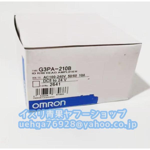 新品 OMRON オムロン G3PA-210B DC5-24V ソリッドステート・タイマ保証表示の価格は1個の単価です。10個/箱 10個以下購された場合　元箱付きません。ご了承ください。 保証：届いたから3ケ月以内不良品の場合、交換対応で...