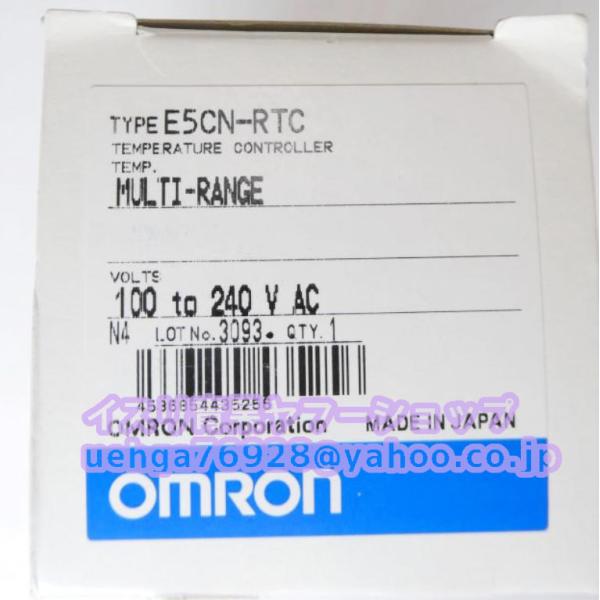 新品 OMRON オムロン E5CN-RTC 100-240VAC 温度調節器 保証 保証：届いたから3ケ月以内不良品の場合、交換対応できます。