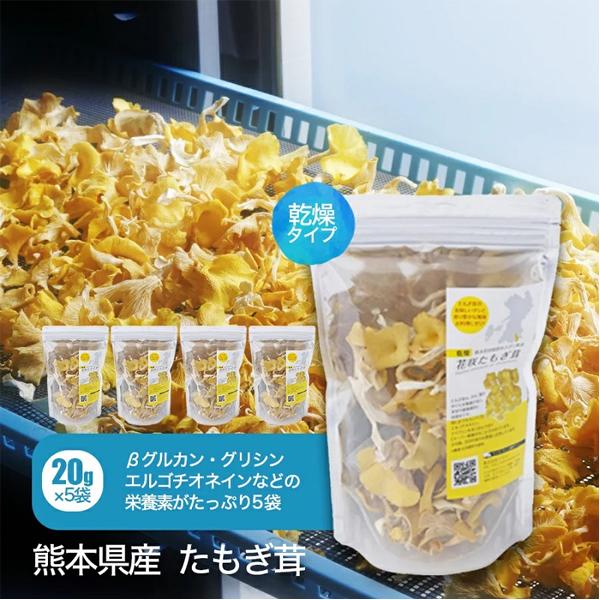 幻のきのこと呼ばれる、スーパー健康キノコのたもぎ茸。β‐グルカン(1-3)・エルゴチオネイン・ナイアシンなど、注目の健康成分を豊富に含んでいます。また、だし汁が美味しく食感抜群！「だしキノコ」とも言われているほど、おいしい出汁がいっぱい出ま...