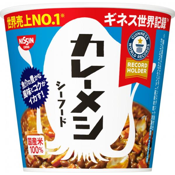●ローレル、タイムなどのスパイスを使用し、魚介の豊かな風味とコクがギュッと詰まったイカしたシーフードカレーです。名称：即席カップライス原材料：ライス(米(国産)、乳化油脂、食塩)、カレールゥ(豚脂、小麦粉、砂糖、オニオン調味料、魚介調味料、...